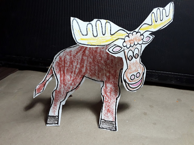 Free and Easy Crafts for Kids: Stand Up Moose Craft and Activities