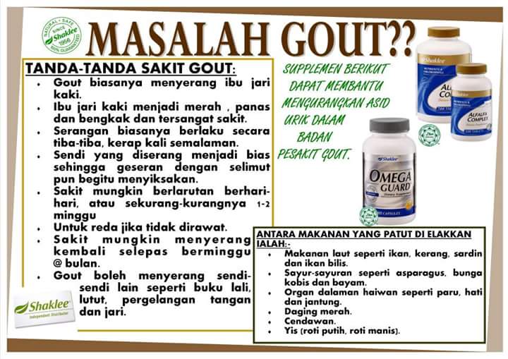 Apa Itu Penyakit Gout Dan Rawatannya.