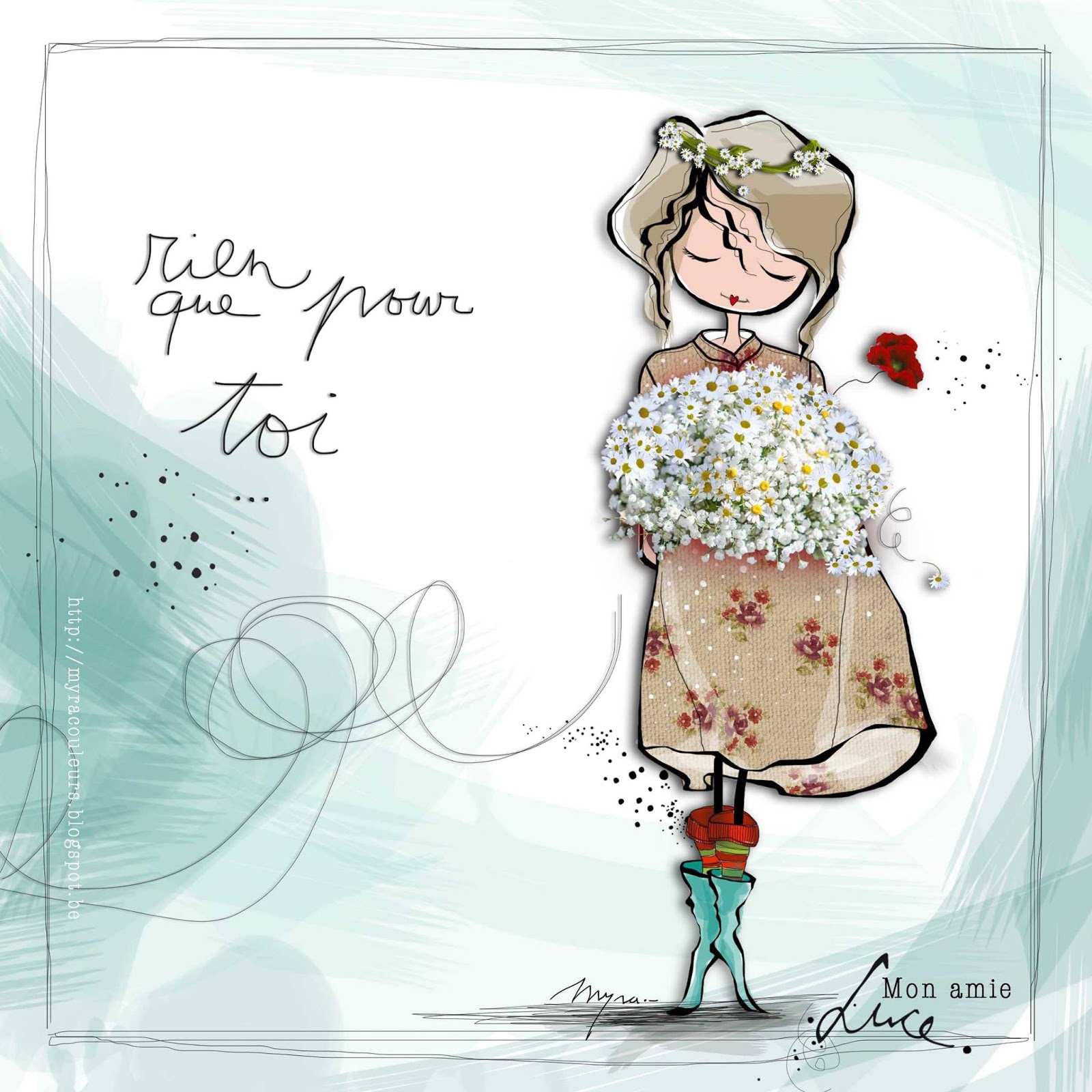 MYRA & les couleurs ...: mon amie "LUCE"