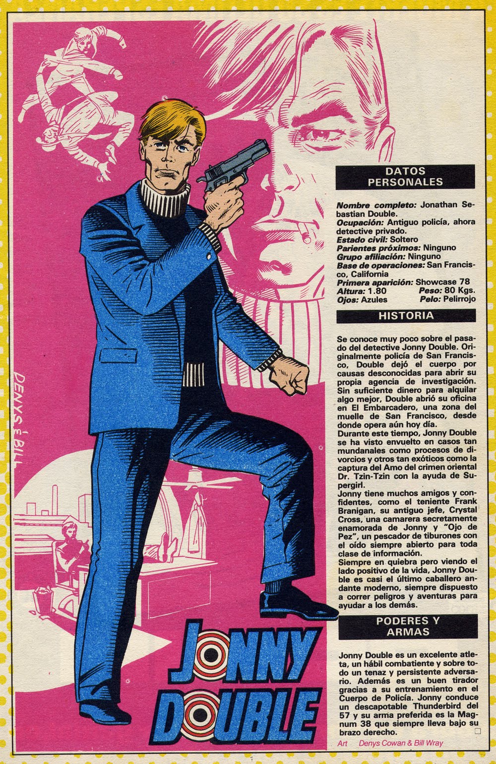 Fichas de Superheroes Marvel y DC: Jonny Double