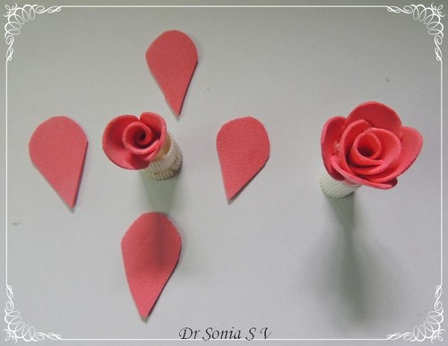 Cards ,Crafts ,Kids Projects: Handmade Foam Rose Flower Tutorial