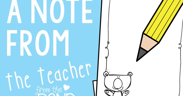 Printable Note Paper for Teachers | From the Pond