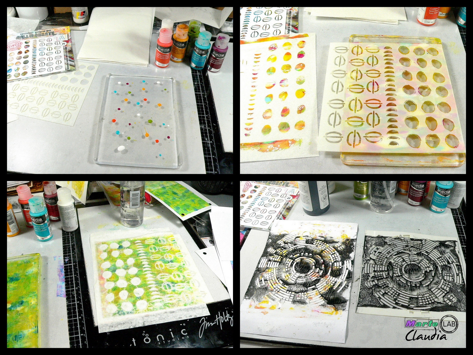 MarteLAB: Aall & Create Stencil Fun Art Journal - by Claudia