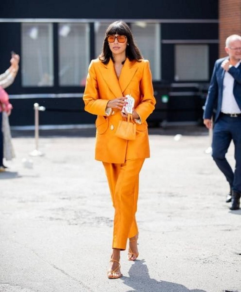 Bright suits trend for winter 2020
