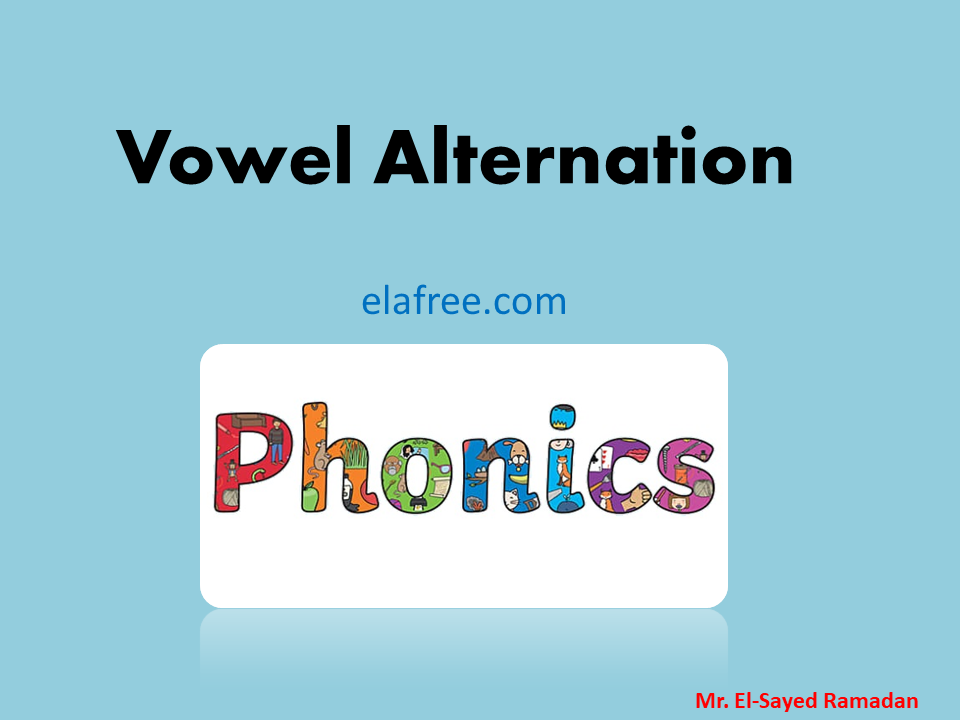 Vowel Alternation