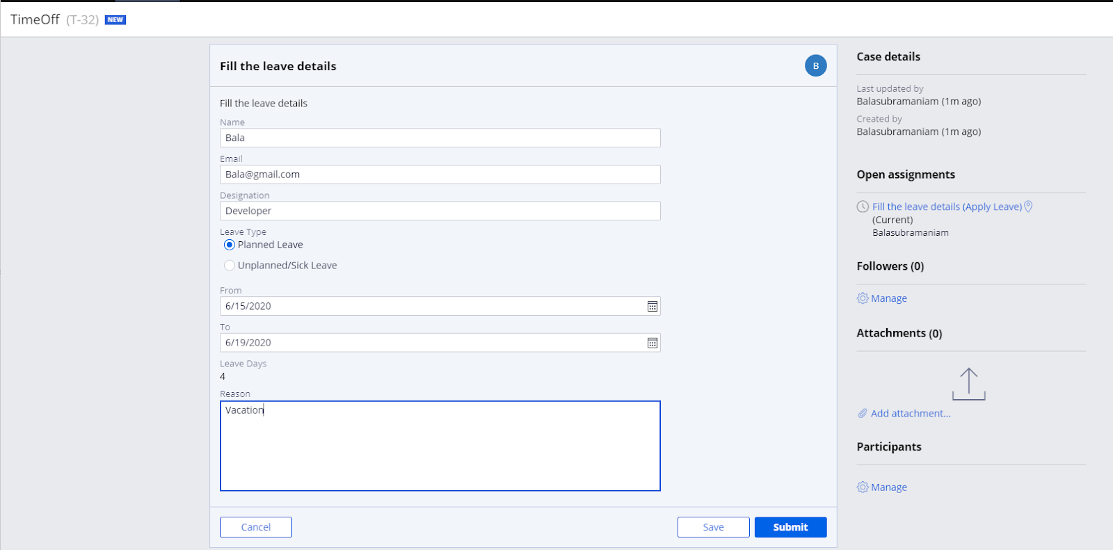Cascading Approval in Pega- Based on Reporting structure