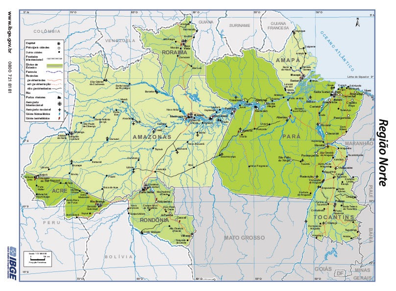 Professora Regina Bolico: Região Norte - Para trabalhos escolares