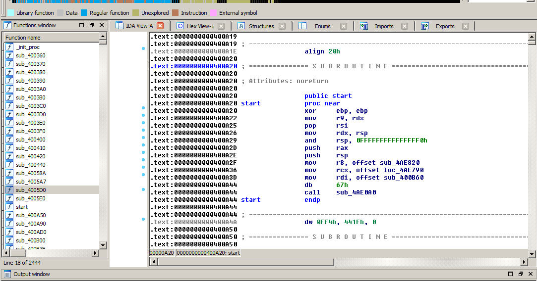 maro: Reverse Engineer a stripped binary with lscan and IDApro