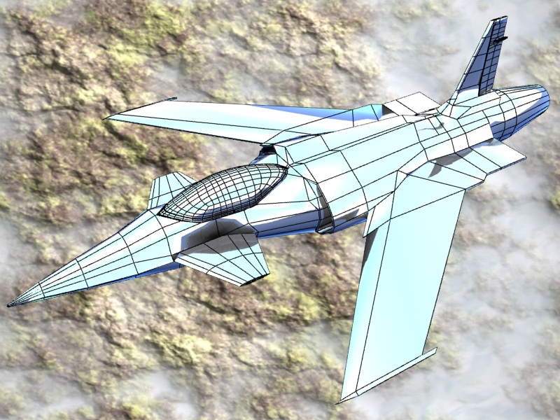 JD Loizeaux's 3D Art Work: Concept Stealth Fighter