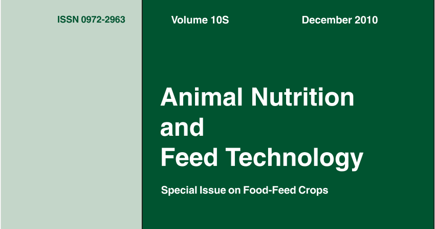 Animal Nutrition and Feed Technology