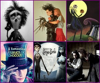 sonhos e estrelas...: Mush-up dos filmes de Tim Burton