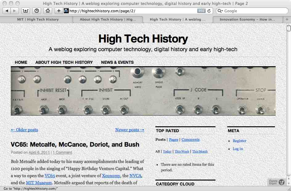 Maximizing Progress: High Tech History ~ Key Innovation Archive!