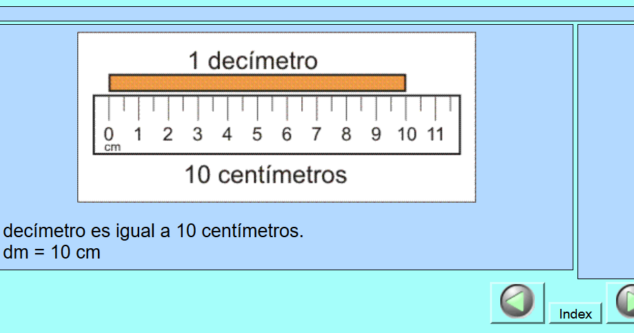 Nos aventuramos con Pilar Matemáticas: EL DECÍMETRO