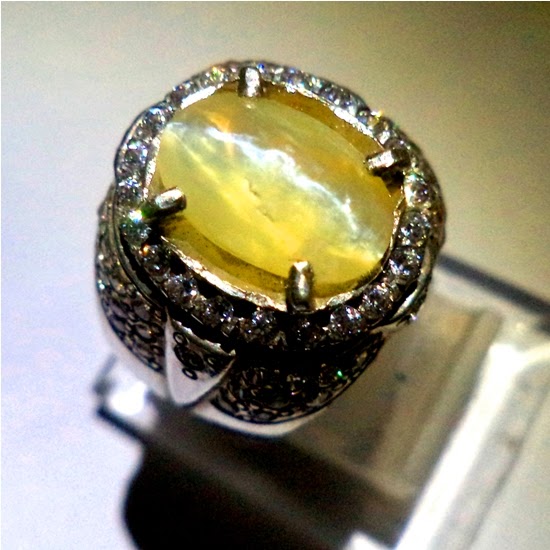 Batu Permata Natural Opal Cat's Eye [DP6] | Dunia Permata