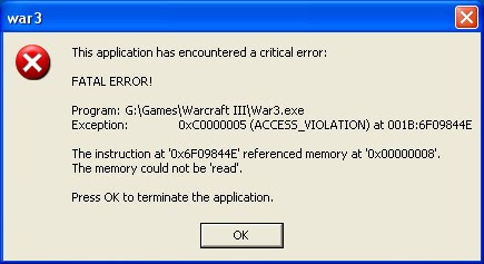 Fix Warcraft 3 Fatal Error | Lancraft