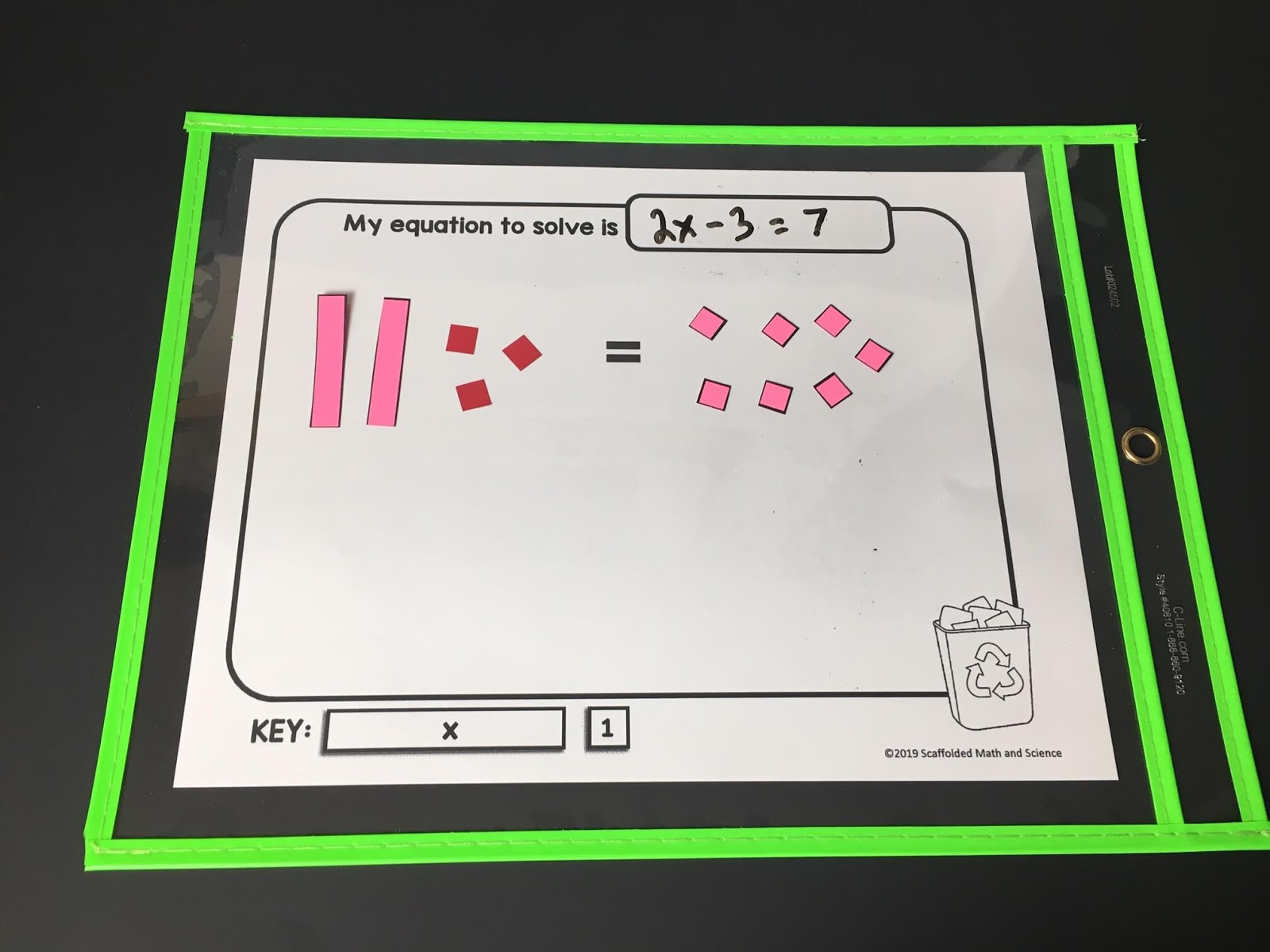 Scaffolded Math and Science: Solving equations using algebra tiles ...