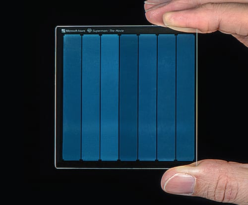 The first Petabyte disk may contain glass