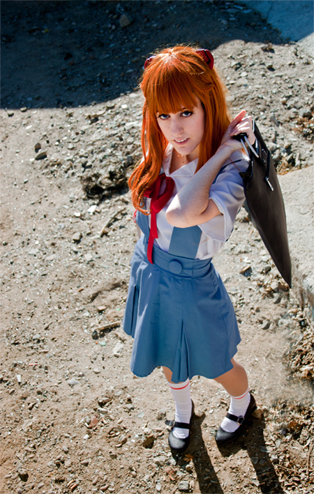 Nawin Cosplay: Photoshoot - Cosplay Asuka Langley school version ...