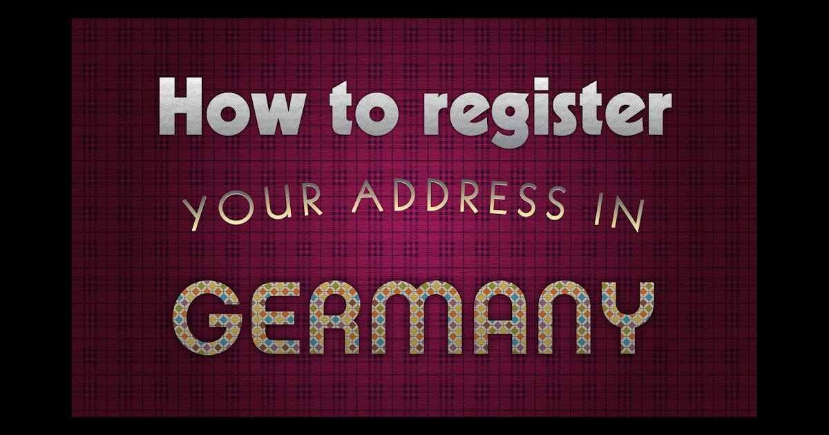 Anmeldung: the German address registration explained