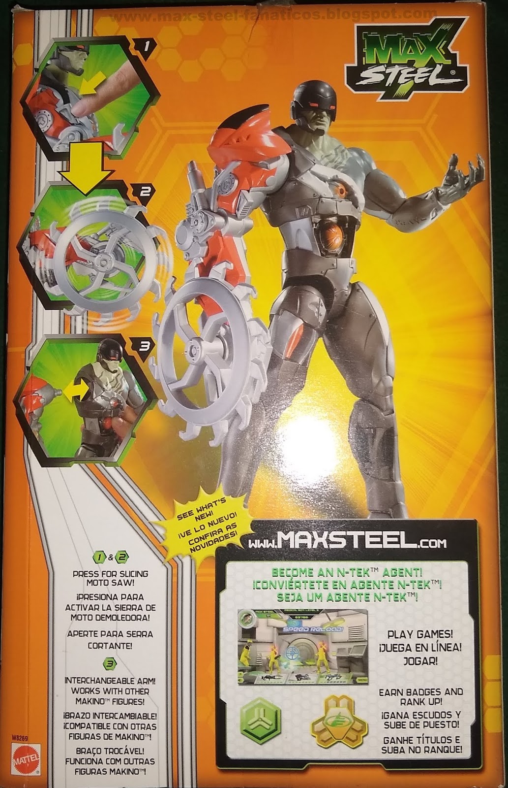 Max Steel Fanáticos: Línea N-Tek Adventures 2012 completa
