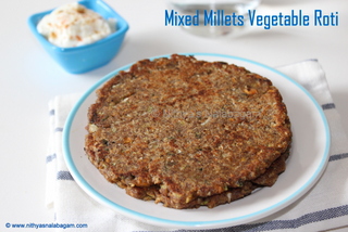 Mixed Millets Vegetable Roti |Nithya's Nalabagam