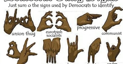 Doug Ross @ Journal: Helpful Chart: Democrat Gang Signs [Biff Spackle]