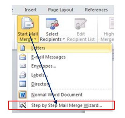 MS Word Mail Merge using Excel Data Source