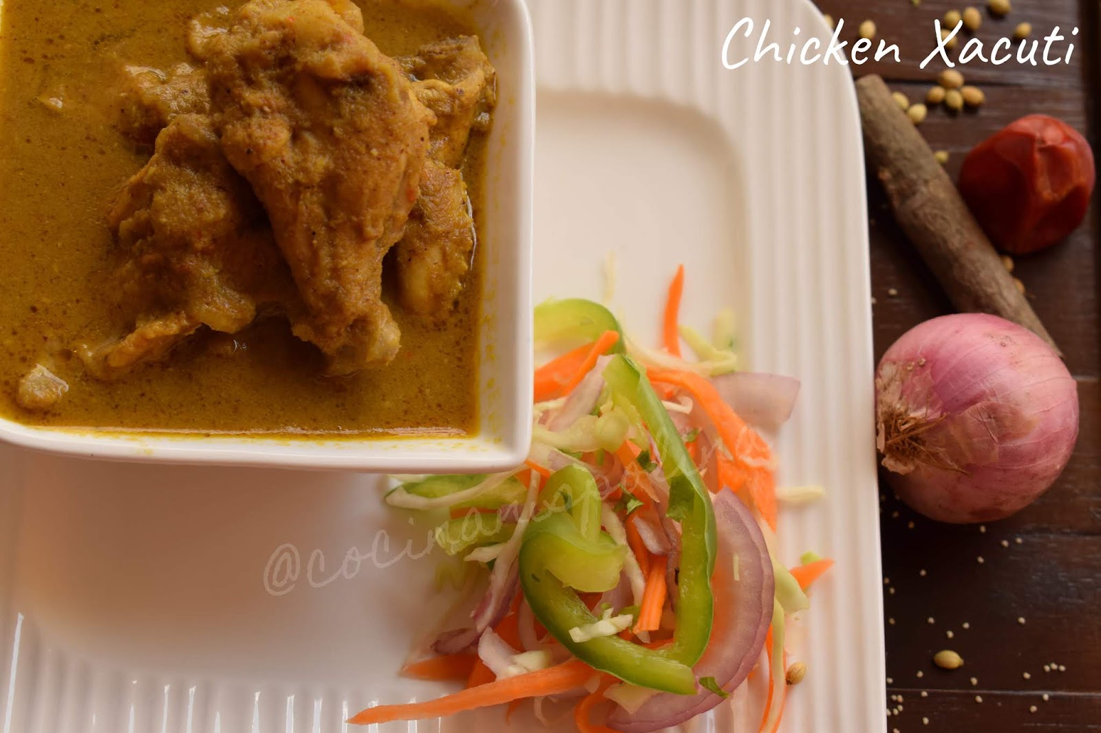 Cocinanispolina: {Recipe}Chicken Xacuti