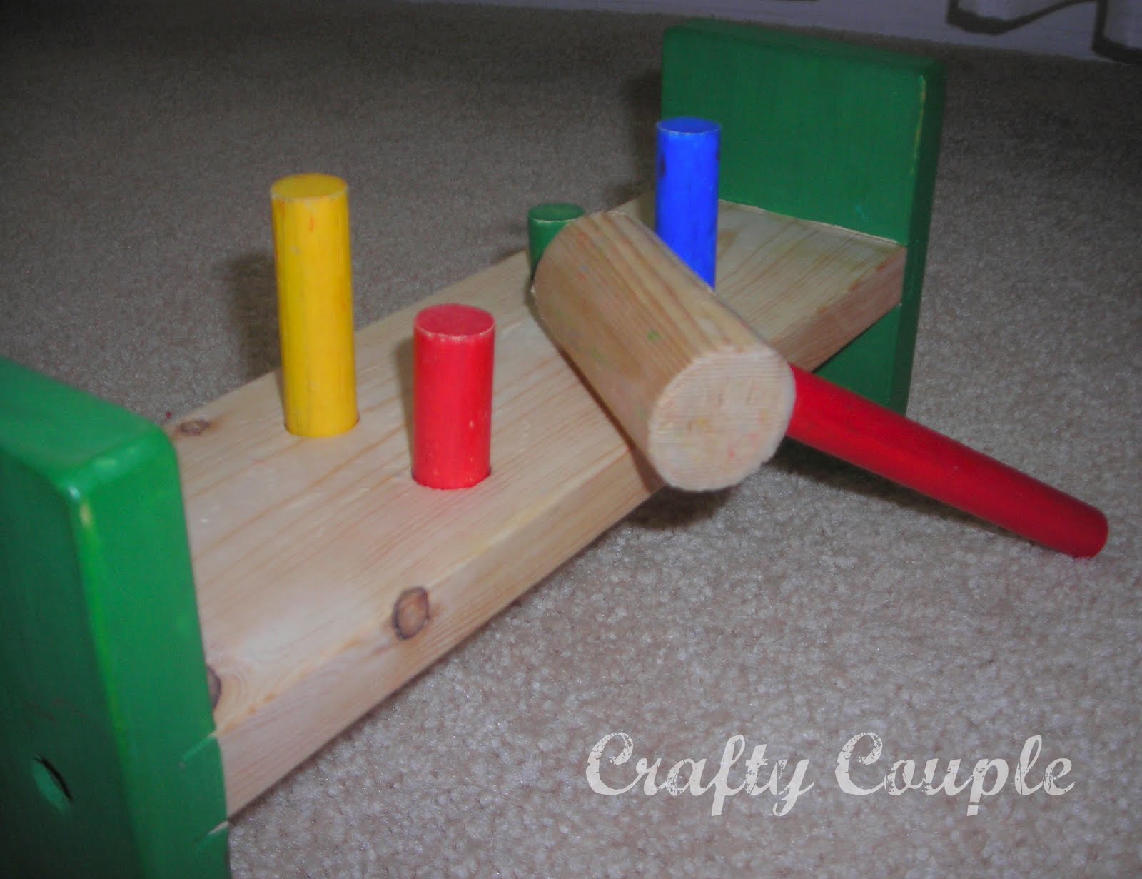 crafty couple: Wooden Hammer Toy