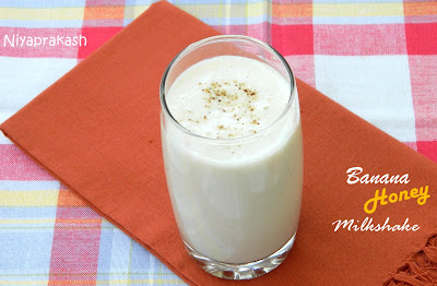 Niya's World: Banana Honey Milkshake