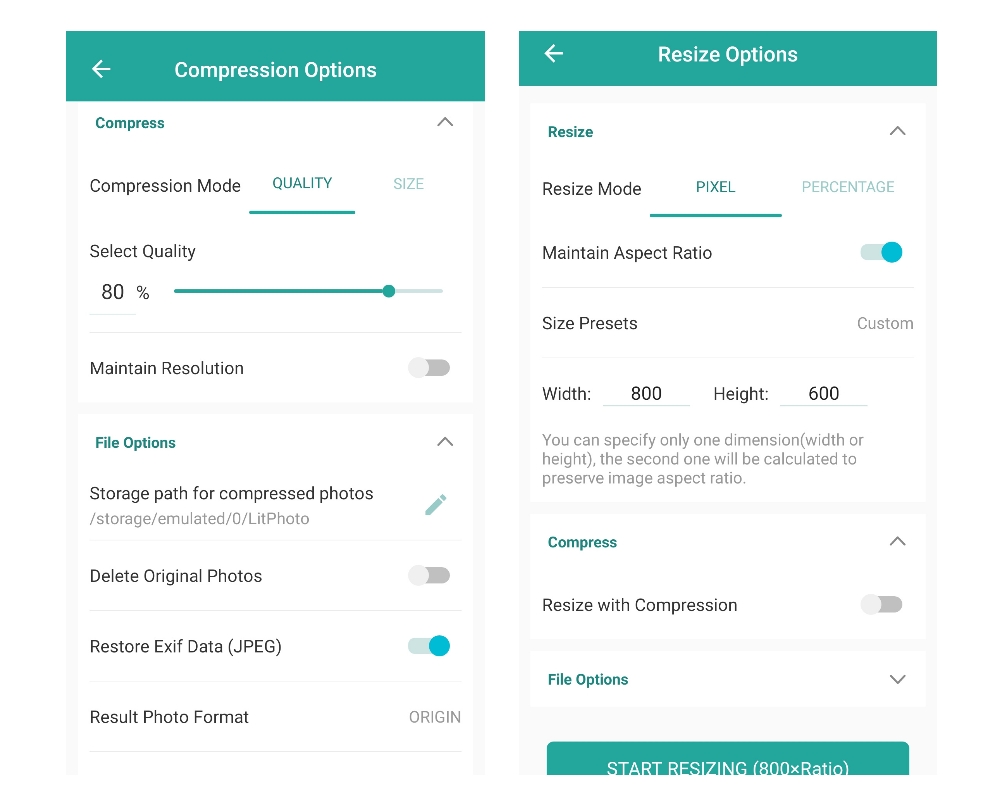 Lit Photo: Aplikasi Photo Compress dan Resize
