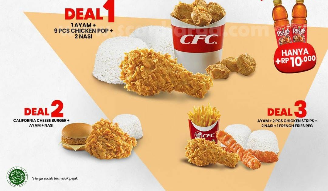 CFC Promo TRIPLE DEAL! Harga SERBA Rp 33.000 | scanharga