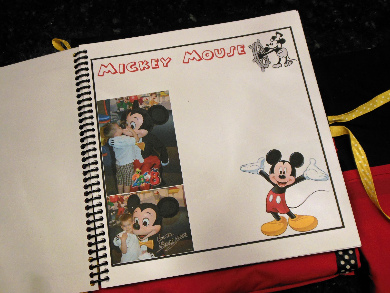 Learning As I Sew...bake, cut, and create: DIY Disney Autograph Book