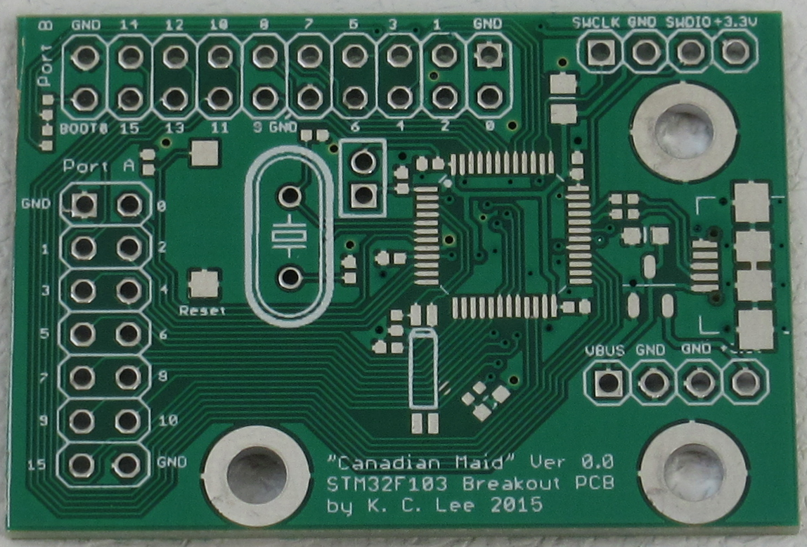 Hardware by design: STM32F103 Breakout Board