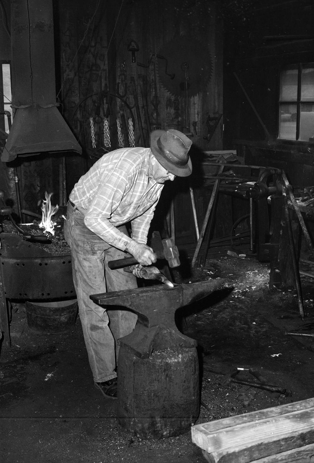 Joe Herring Jr.: Village Blacksmith -- late 1960s