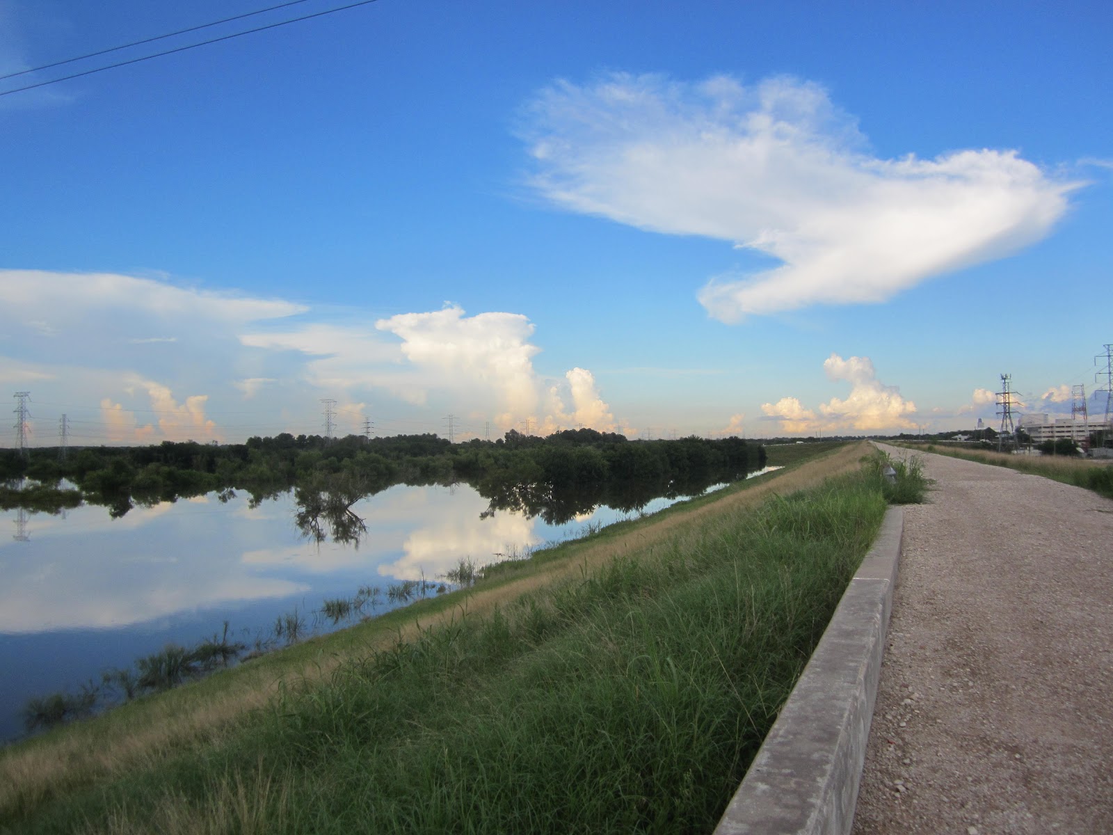 H-Town-West Photo Blog: Addicks Reservoir at high water: Views from top ...