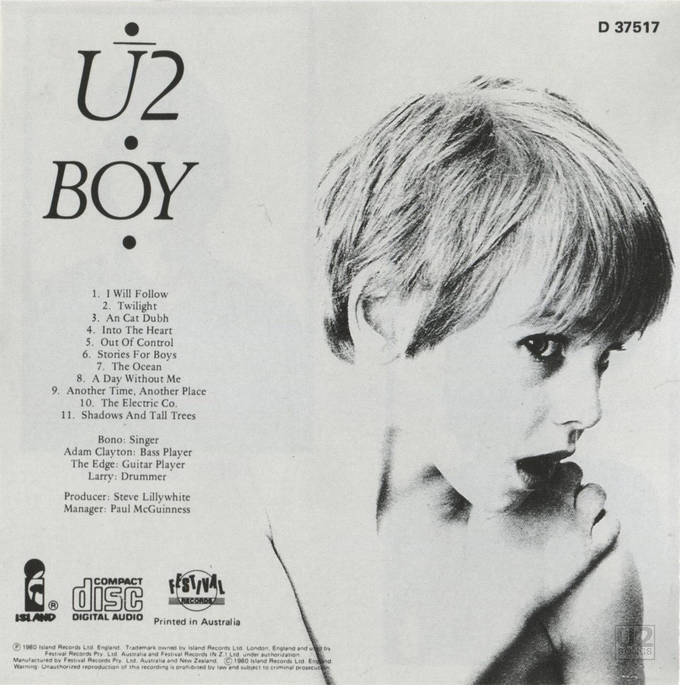 Classic Rock Covers Database: U2 - Boy - Released Year 1980