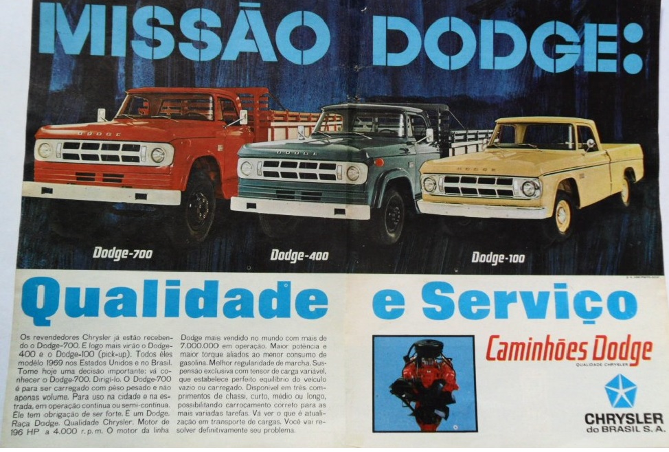CAMINHÕES DODGE - “O Dodge 700 é para ser carregado com peso pesado e ...