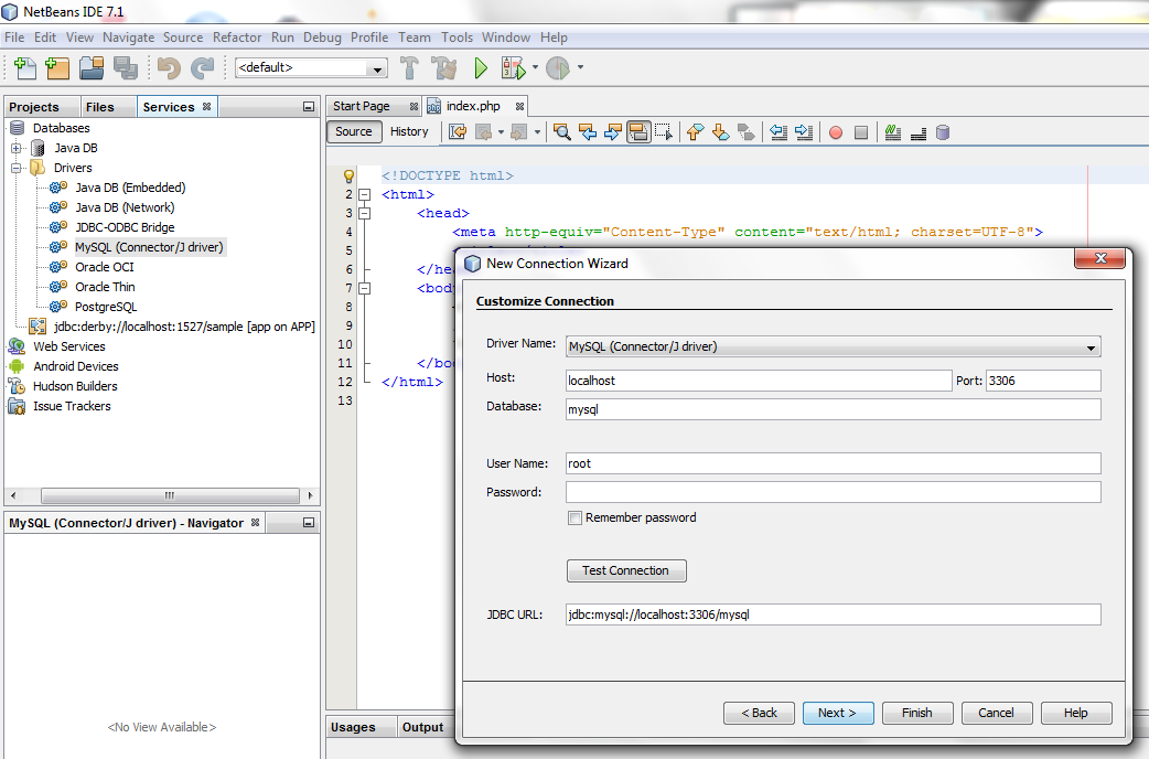 Lavori E Lavoretti Netbeans And Mysql Collegare Netbeans A Mysql
