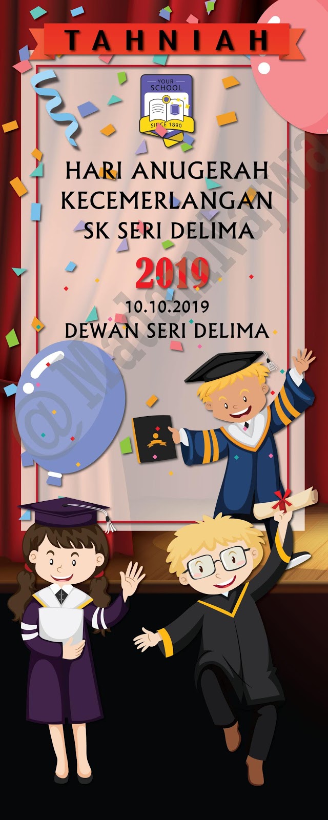 Banner dan Bunting Sekolah: DESIGN BANNER DAN BUNTING PROGRAM