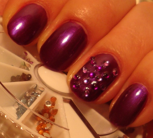 NOTD: purple bling :P - Beauty by Miss L