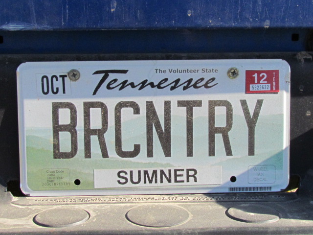 2012 MNRC Blog: Master National Vanity Plates