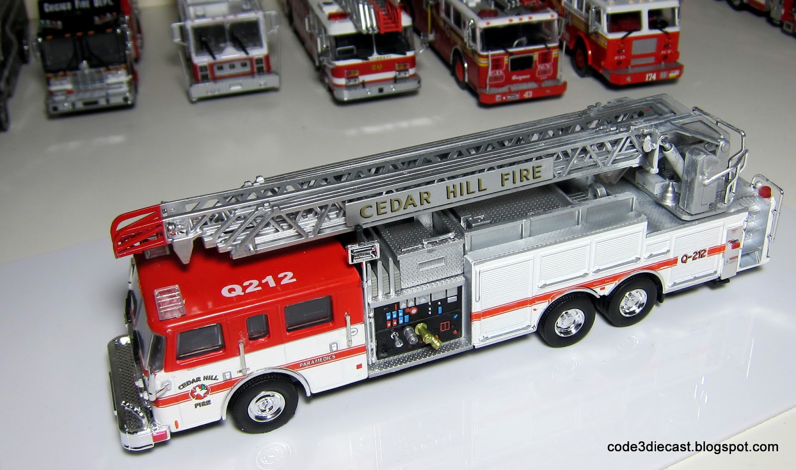 My Code 3 Diecast Fire Truck Collection: Pierce Dash Rear Mount Ladder
