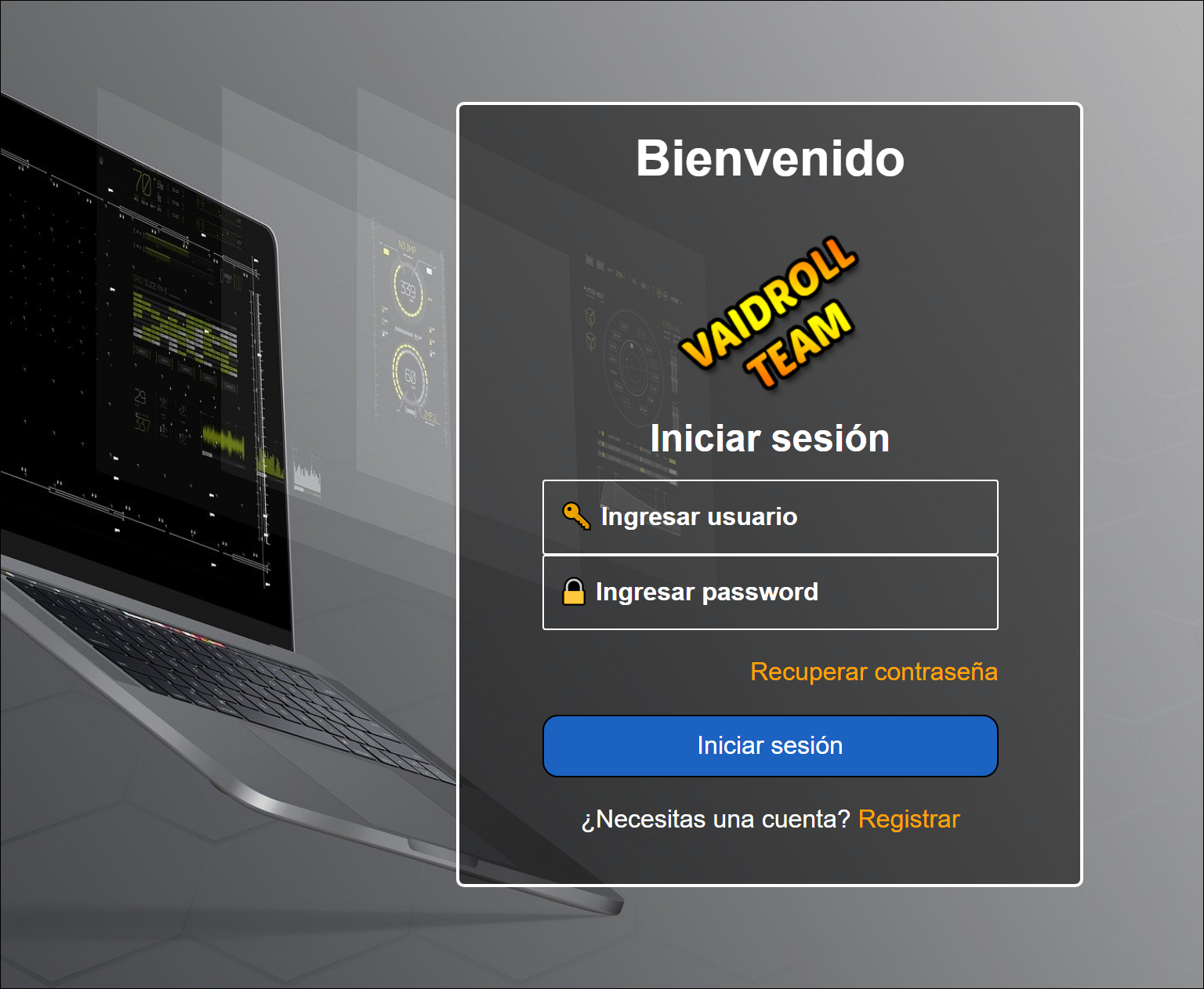 VaidrollTeam: PLANTILLAS Y DISEÑOS DE LOGIN EN HTML Y CSS #1