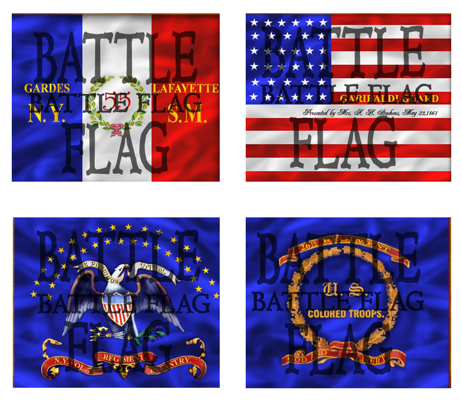 New Ameican Civil War Union Wargame and Collectors Flags from Battle ...