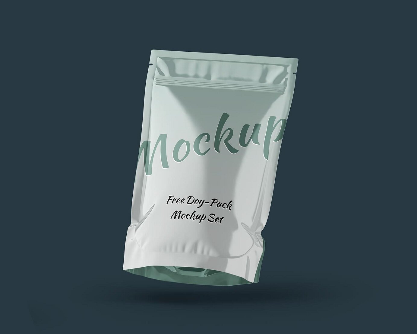 Free Doypack Stand-Up Pouch Doy-Pack Packaging Mockup PSD Set Template
