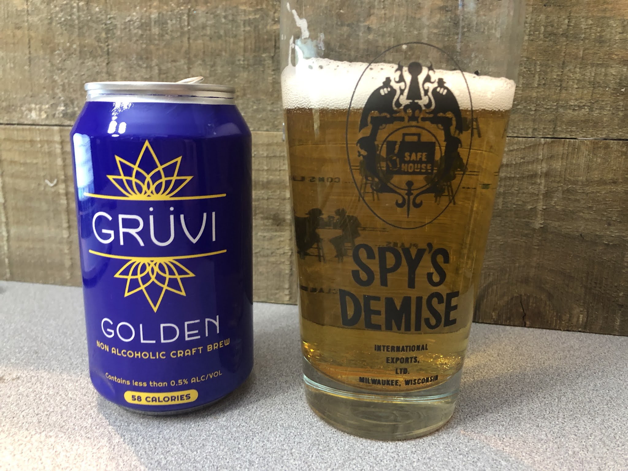 Grüvi Golden Lager (Non Alcoholic) Beer - Review. 5 February 2021.