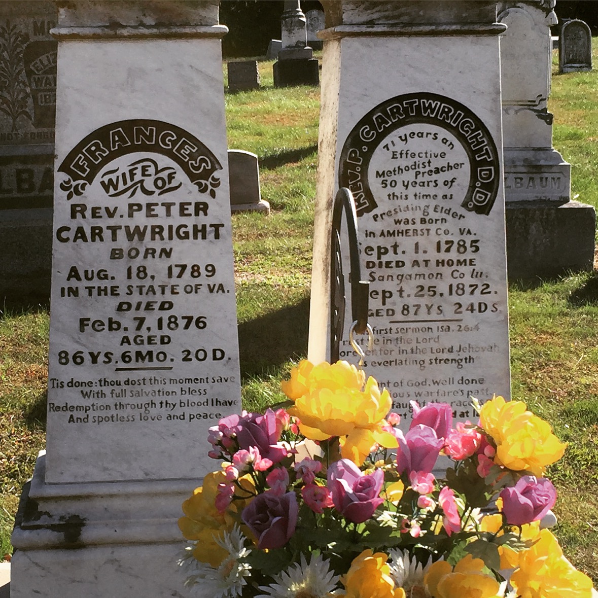 Journeys Home: Peter Cartwright's Church and Family Plot, Pleasant ...