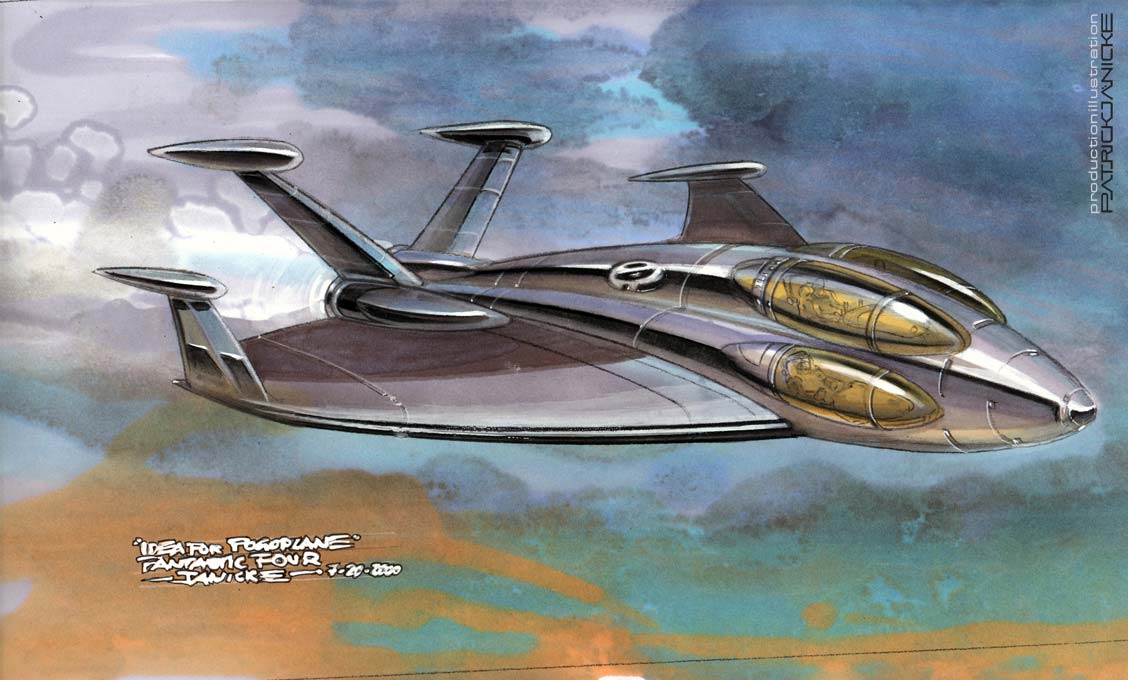 See the Unused Pogo Plane Designs for "Fantastic Four" by Patrick ...