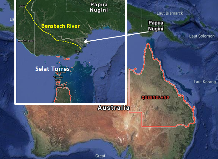 Poestaha Depok: Sejarah Australia (24): Sungai Bensbach, Sungai Besar ...